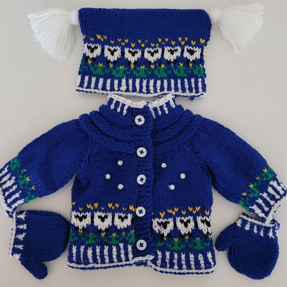 Handmade | Toys | Cute New Handknit Sheep Sweater Set For 8 Inch Dolls ...
